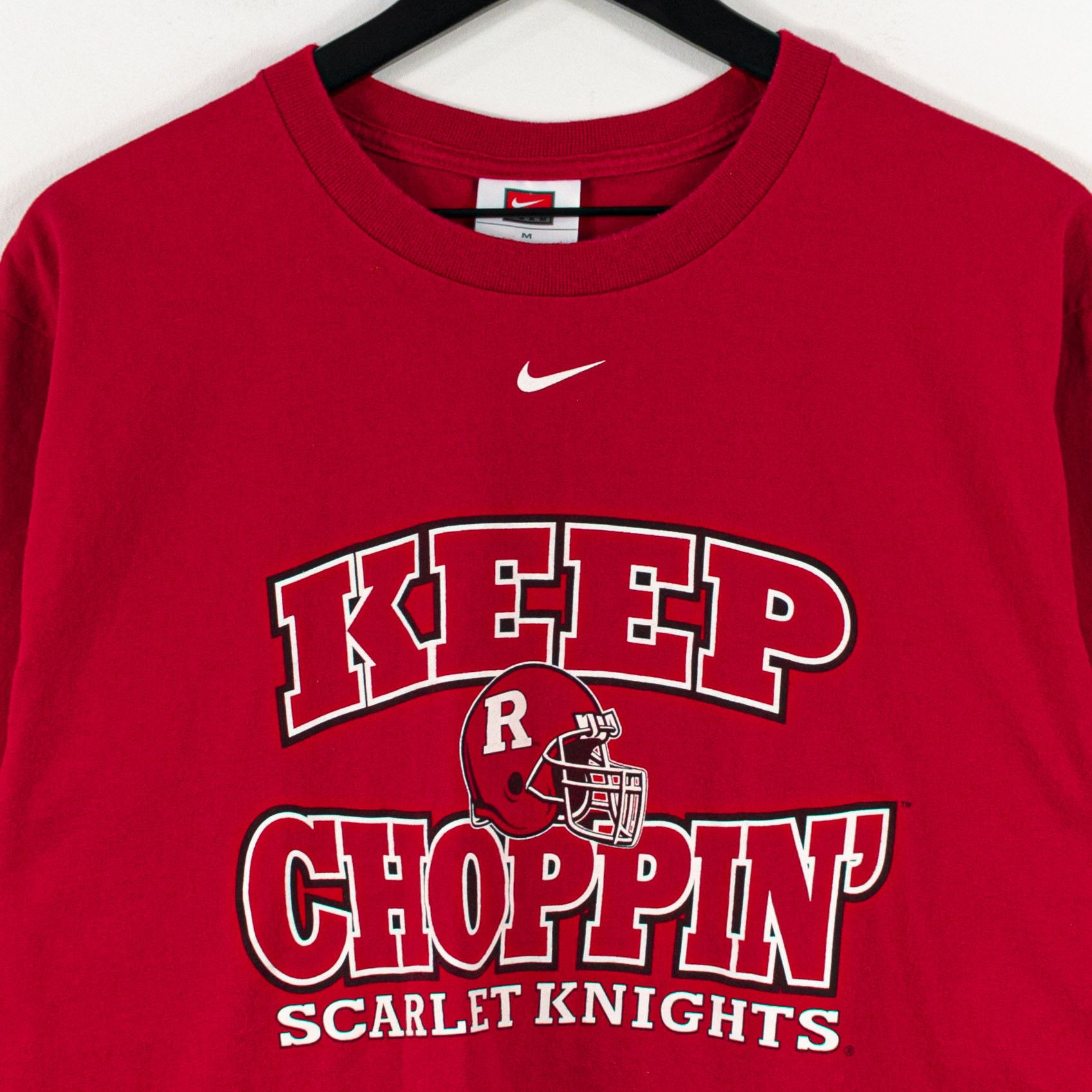 Nike × Vintage Y2K NIKE Center Swoosh Rutgers University T-Shirt | Grailed