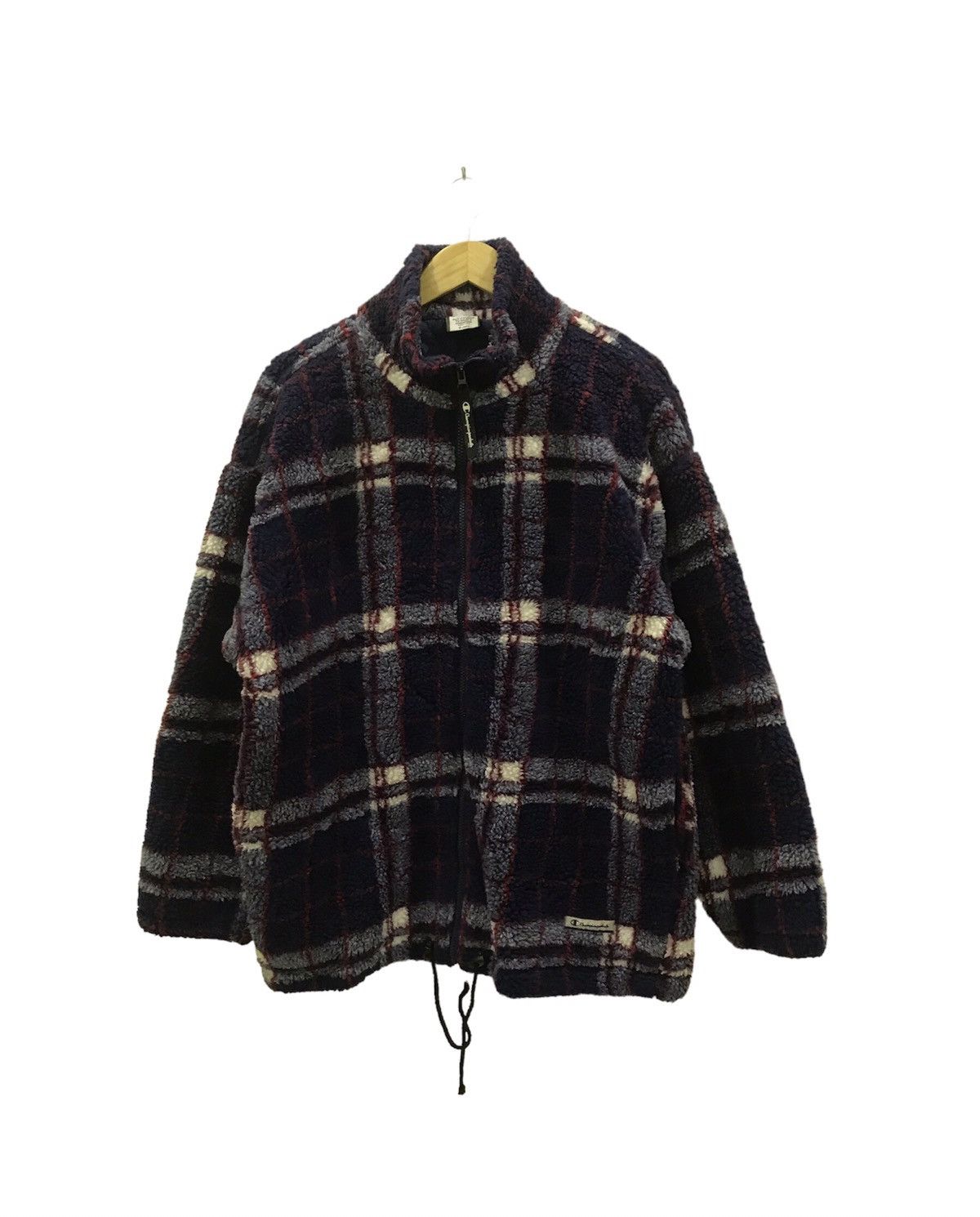 Champion Champion Product Fleece Checkered Sherpa Jacket | Grailed