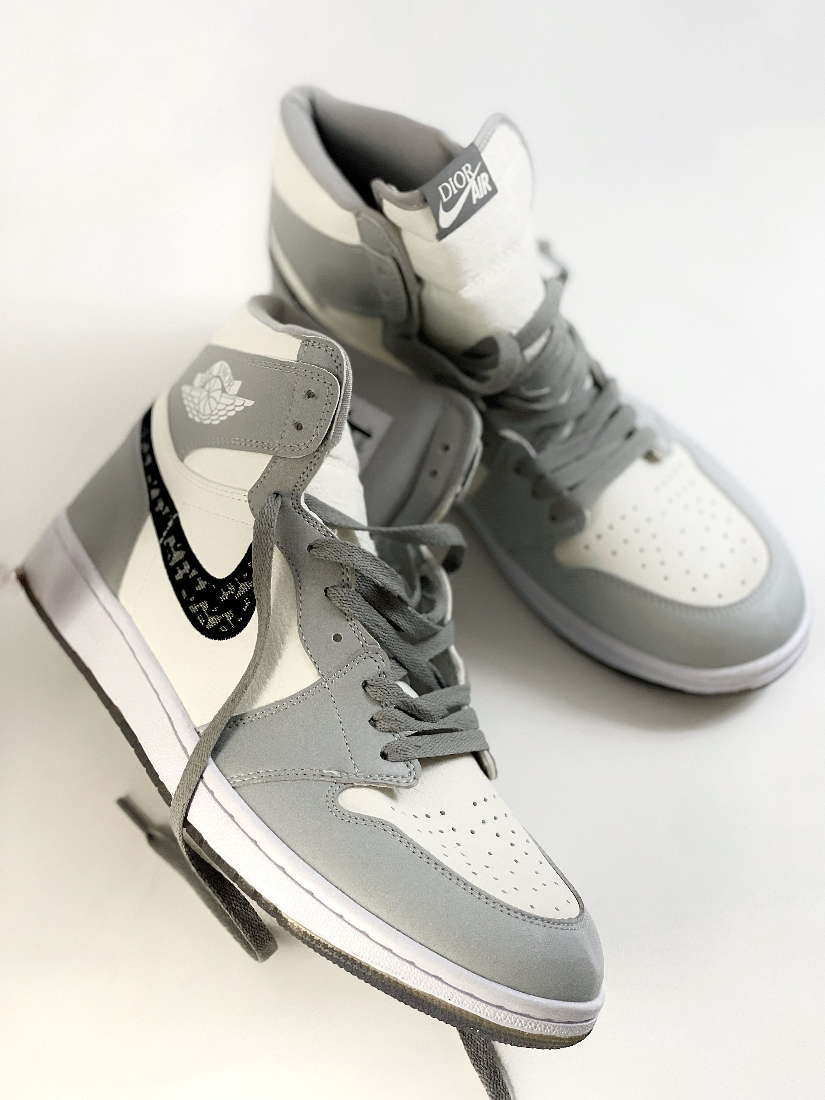 Dior × Jordan Brand × Nike Nike Air Jordan 1 Retro High X Dior Wolf ...