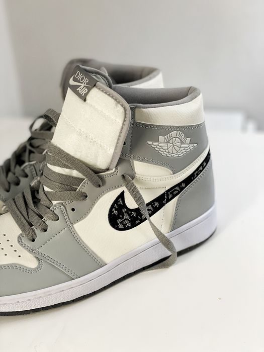 Nike Nike Air Jordan 1 Retro High X Dior Wolf Grey | Grailed