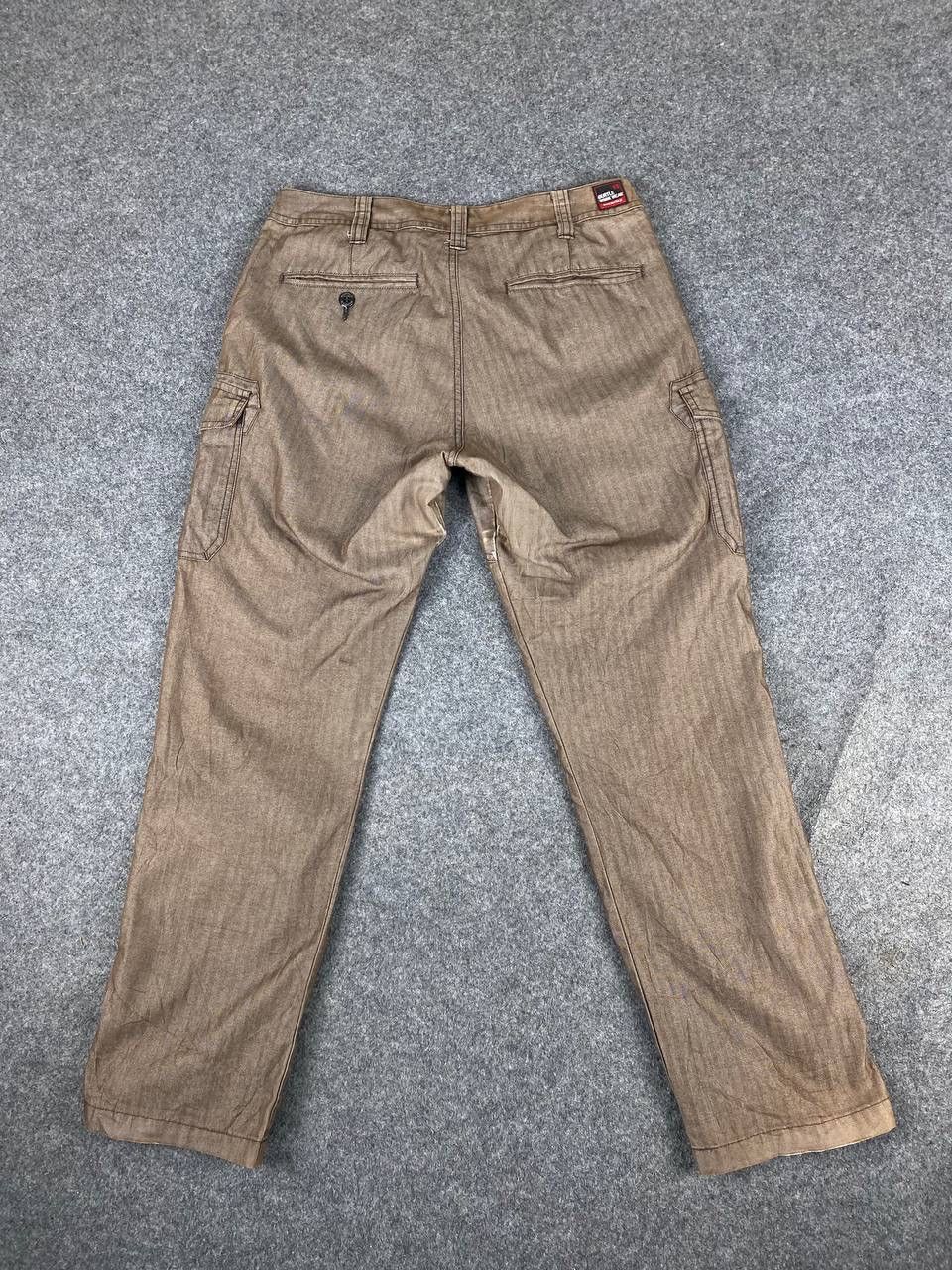 Japanese Brand Burtle workwear cargo pants herringbone design | Grailed