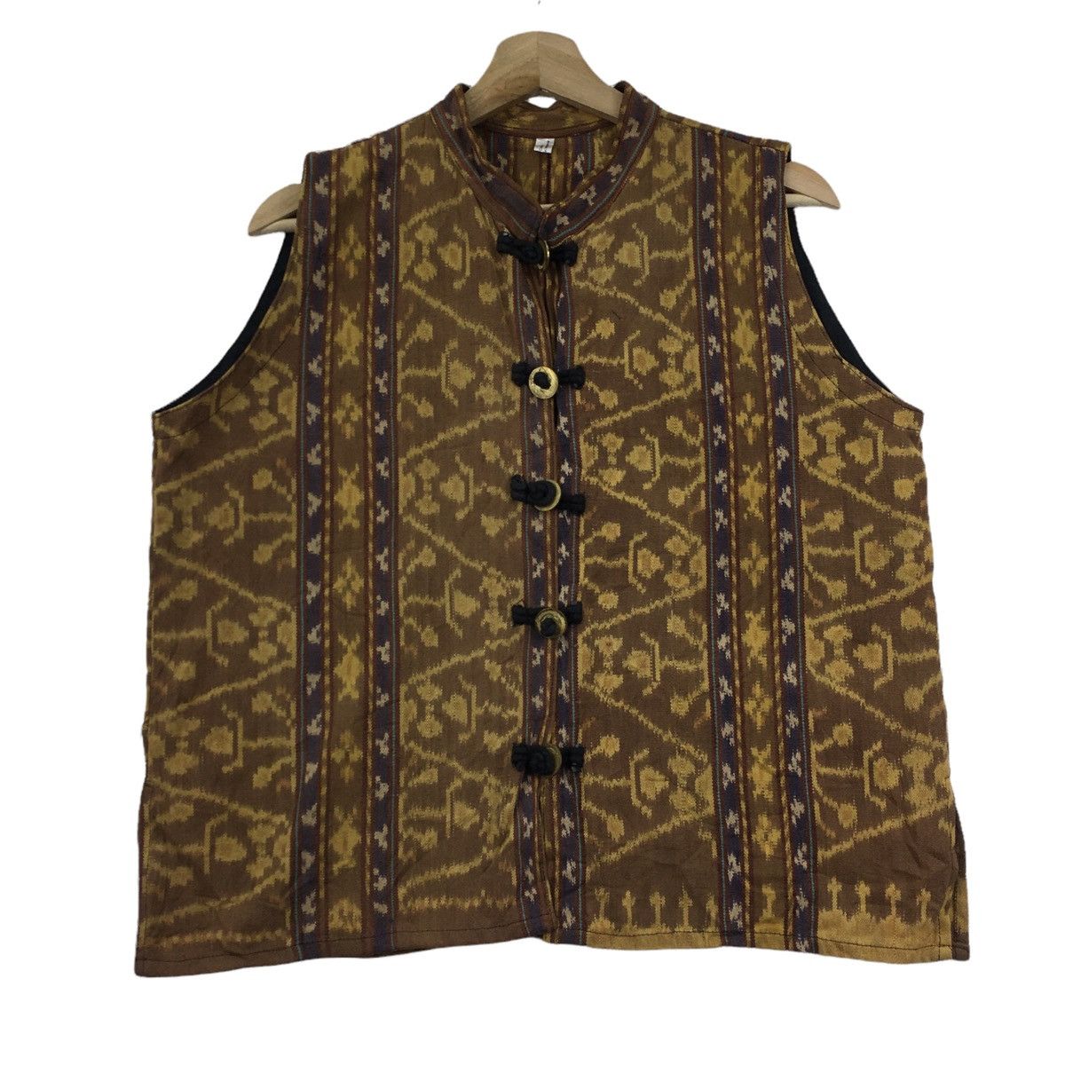 Vintage Vtg ABORIGINAL ART Hand Made In Indonesia Vest Jacket | Grailed