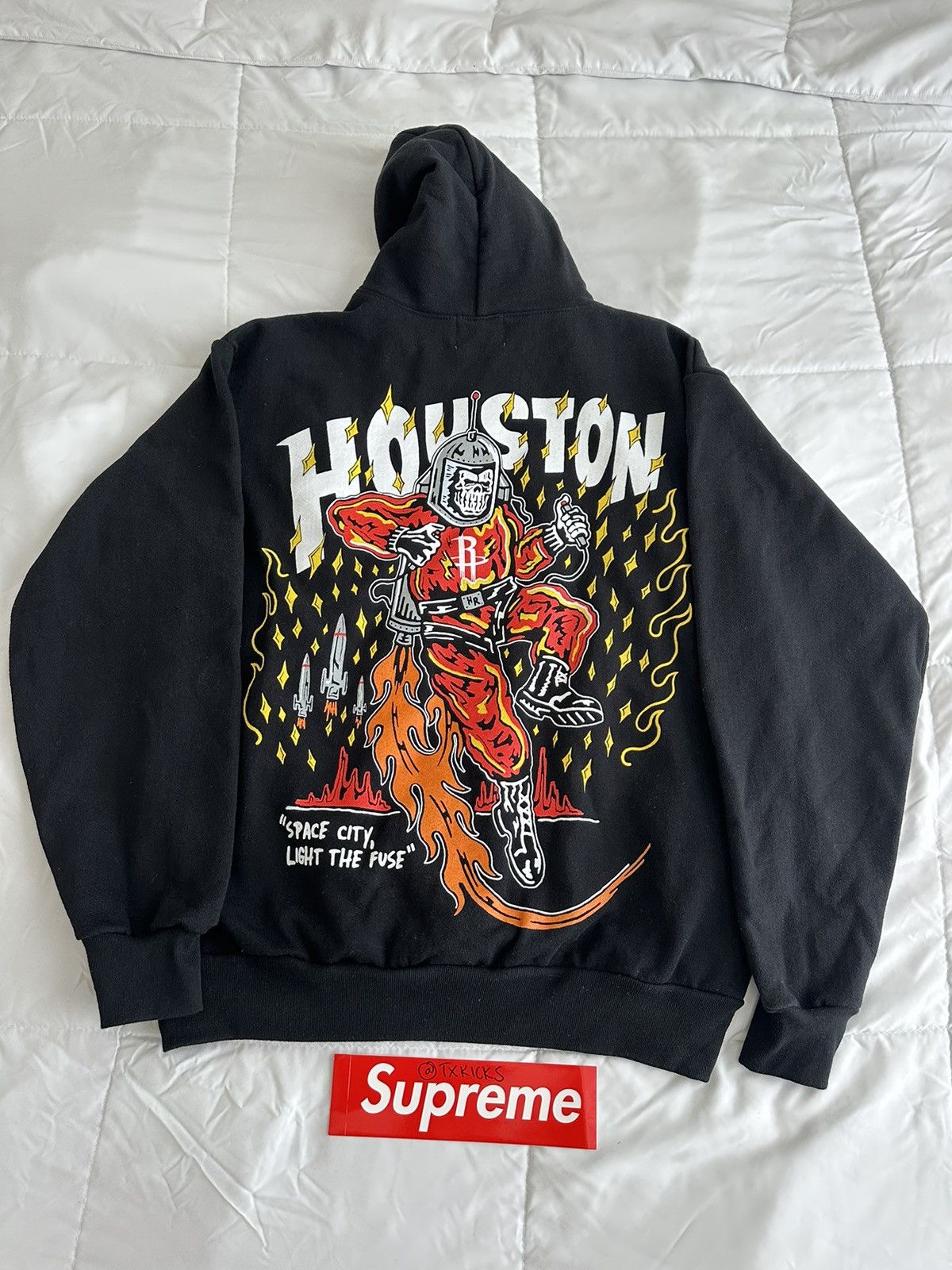 Warren Lotas Warren Lotas “Houston Rockets” Hoodie WL | Grailed