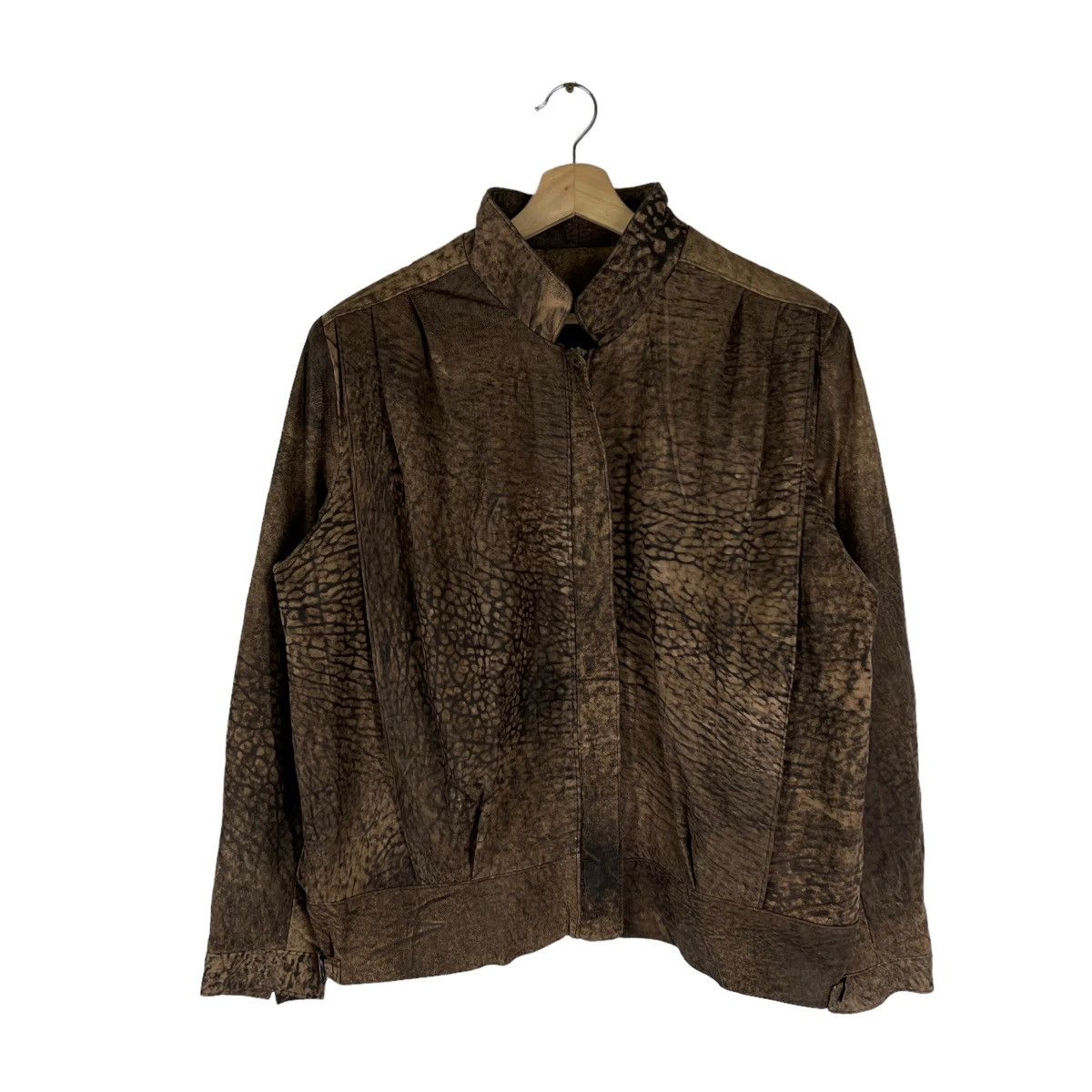 Japanese Brand × Leather Jacket VINTAGE SHEEP SKIN LEATHER JACKET ...