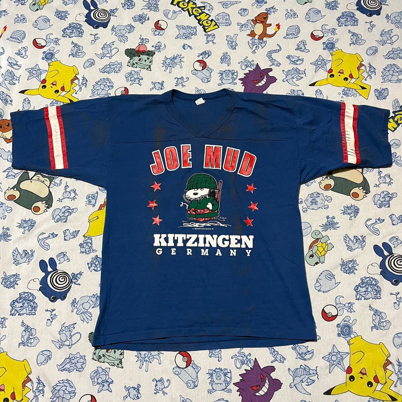 Vintage Vintage 80s Joe Mud Snoopy Peanuts Kitzingen Germany Shirt ...