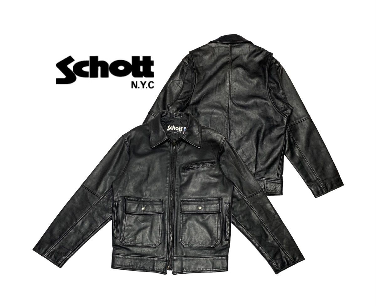 Genuine Leather × Leather Jacket × Schott Vintage Schott N.Y.C Leather ...
