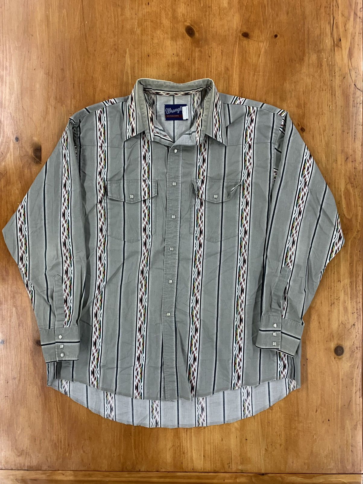 Wrangler Vintage 1990s Wrangler Aztec Shirt | Grailed