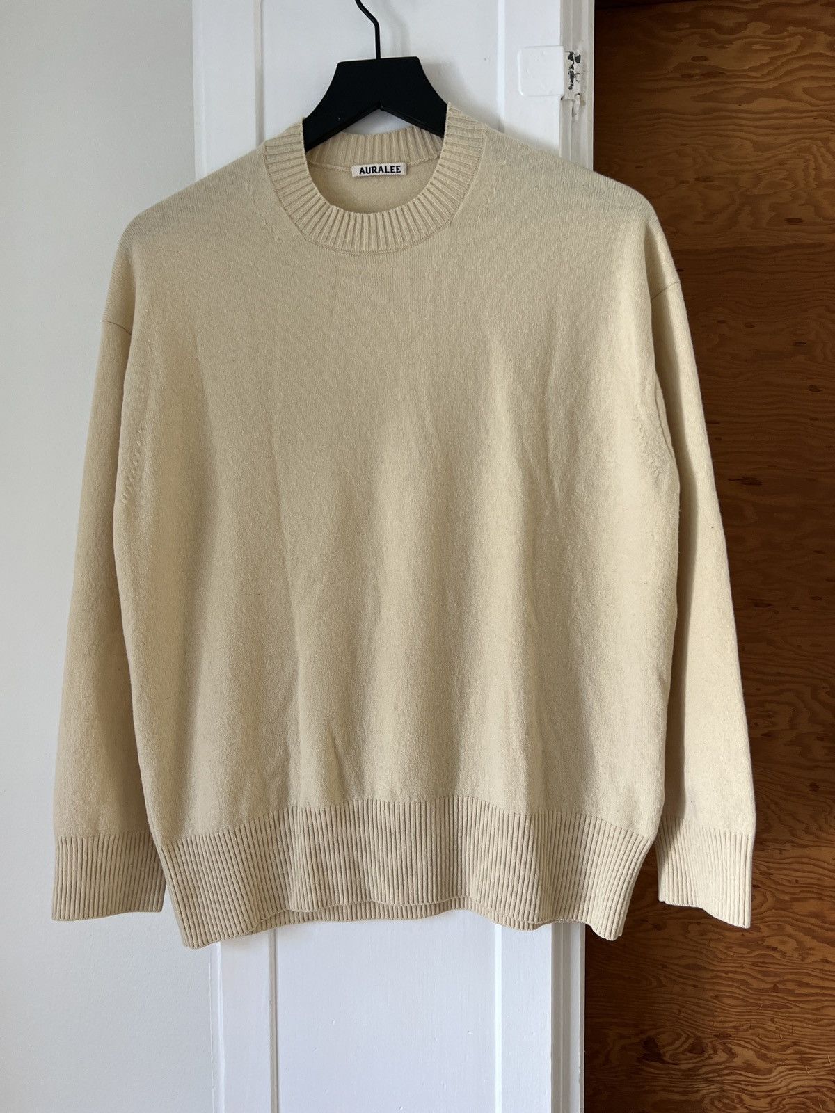 Auralee Auralee Cream Light Wool Sweater | Grailed