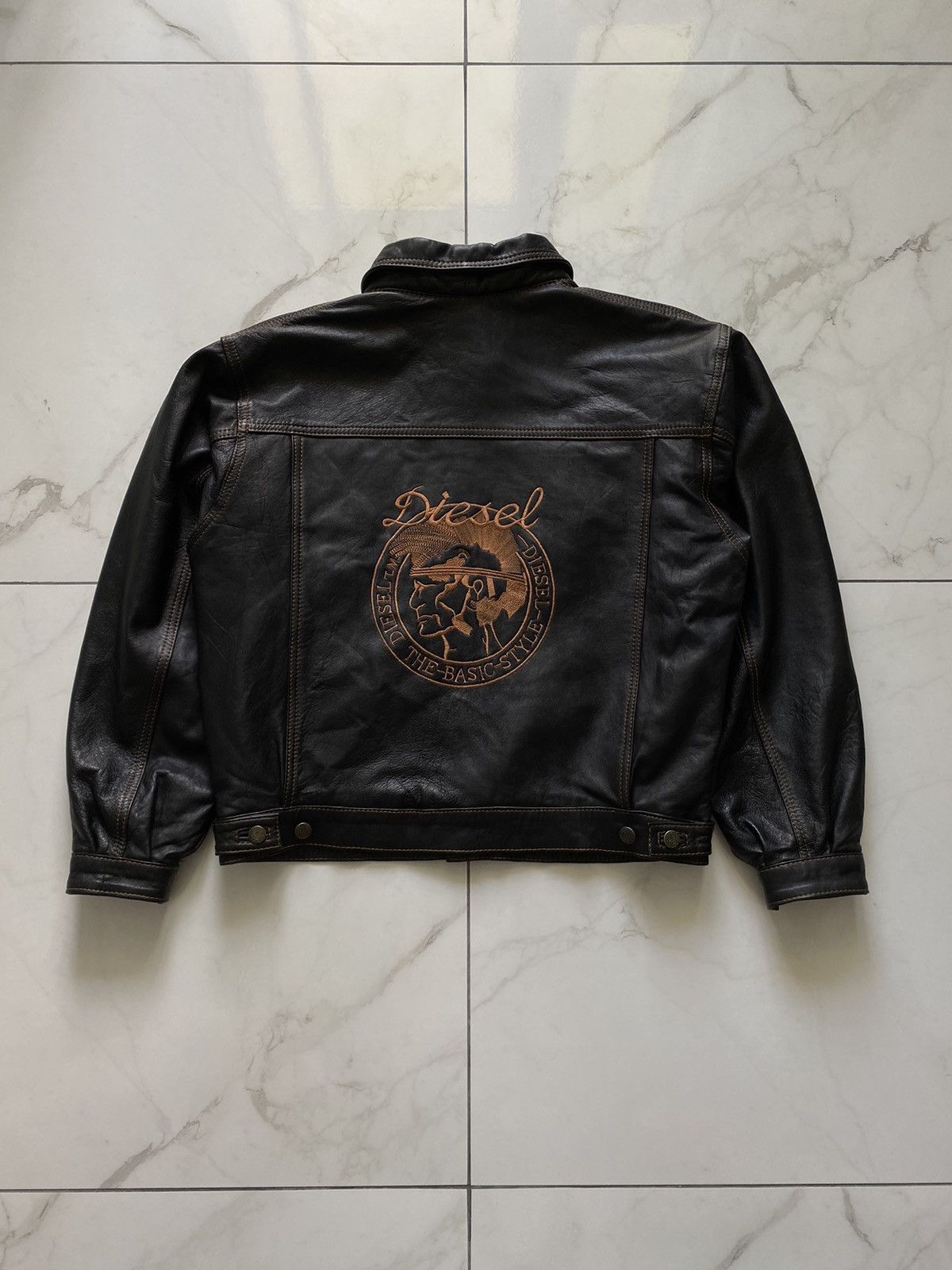 Diesel × Streetwear × Vintage Rare Vintage Diesel Leather Jacket | Grailed