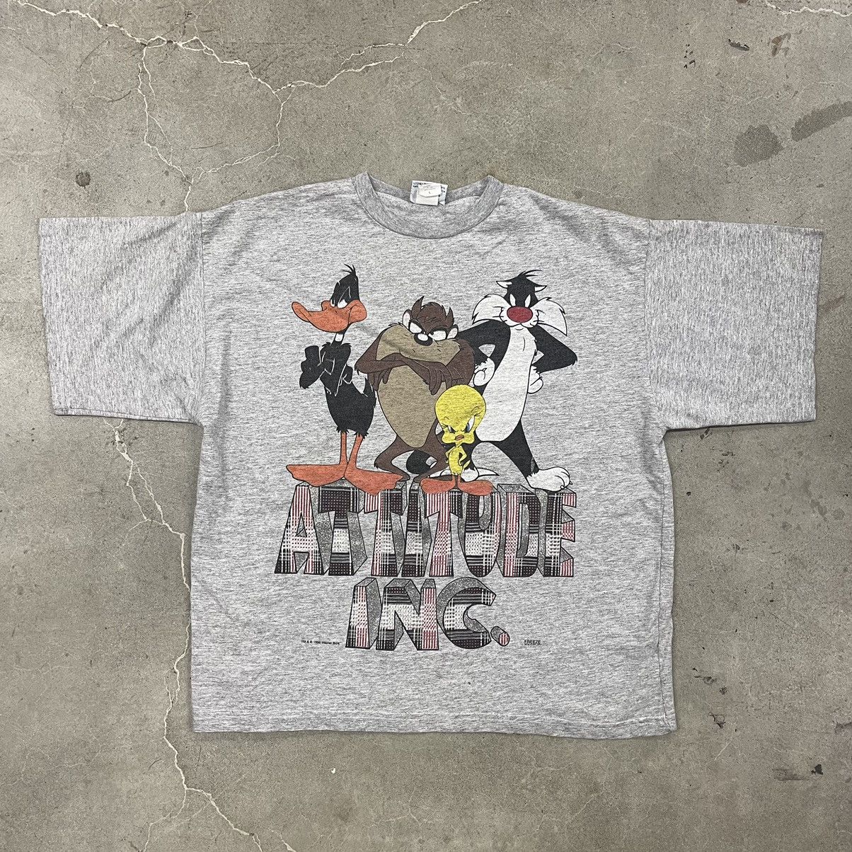Vintage 90s looney tunes attitude inc taz vintage 1996 | Grailed