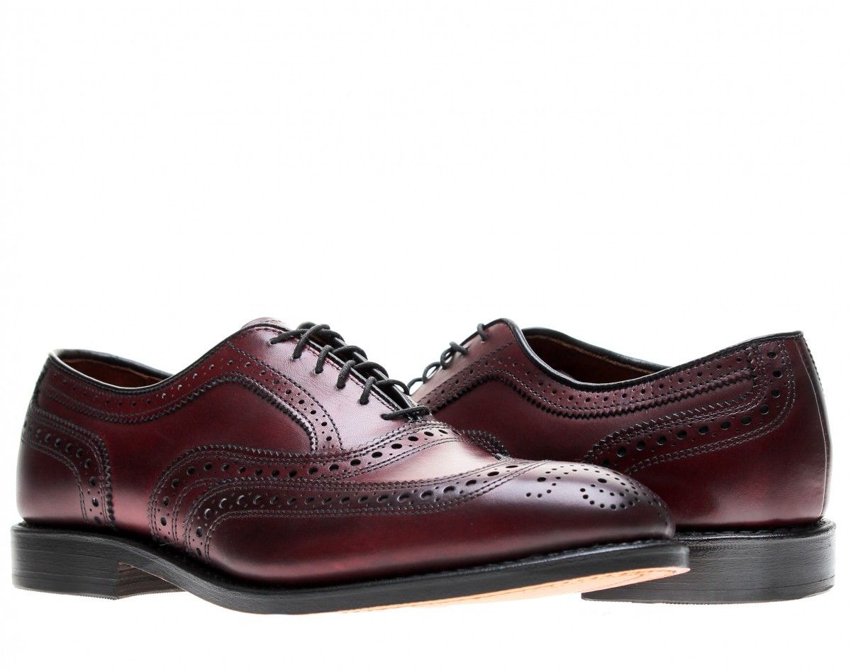 Allen Edmonds McAllister Wing Tip - Merlot Burnished Calf | Grailed