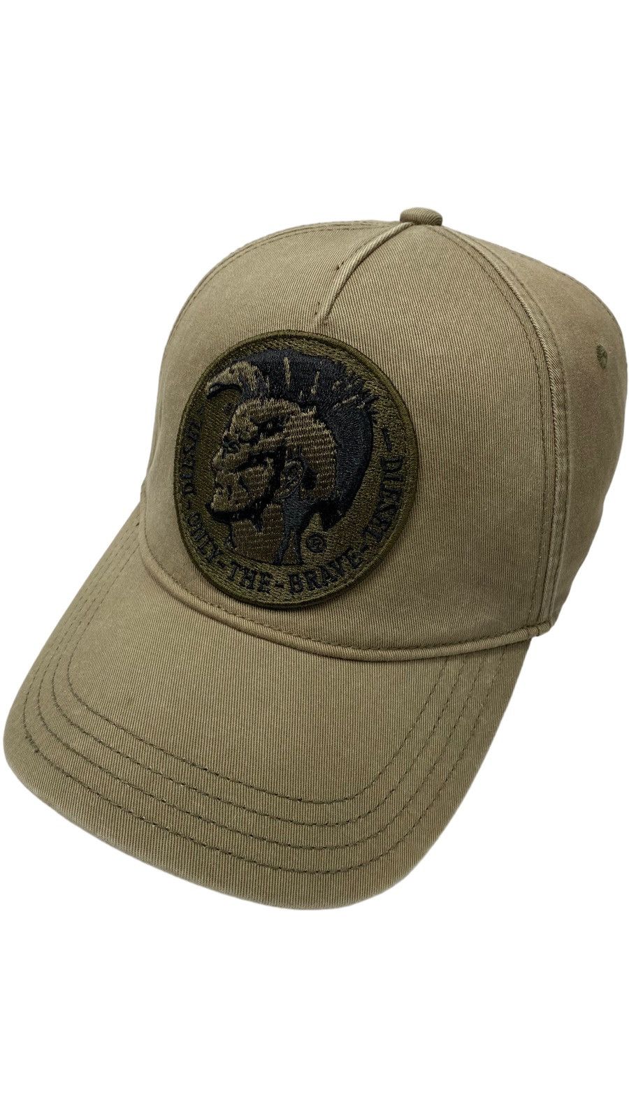 Diesel 🔥LASTDROP🔥 Punk Military Khaki Only The Brave Cap Hat | Grailed