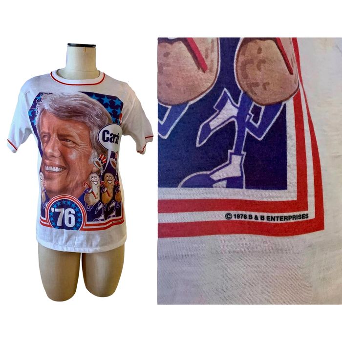 Vintage Vintage 70s Jimmy Carter Campaign T Shirt | 1976 Graphic | Grailed