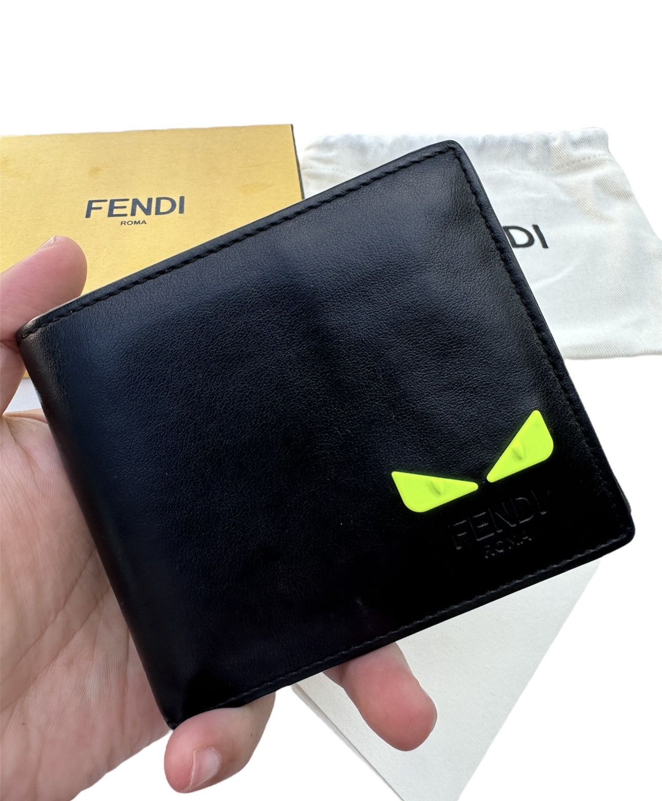 Fendi FENDI Bug Eyes Wallet Calfskin | Grailed