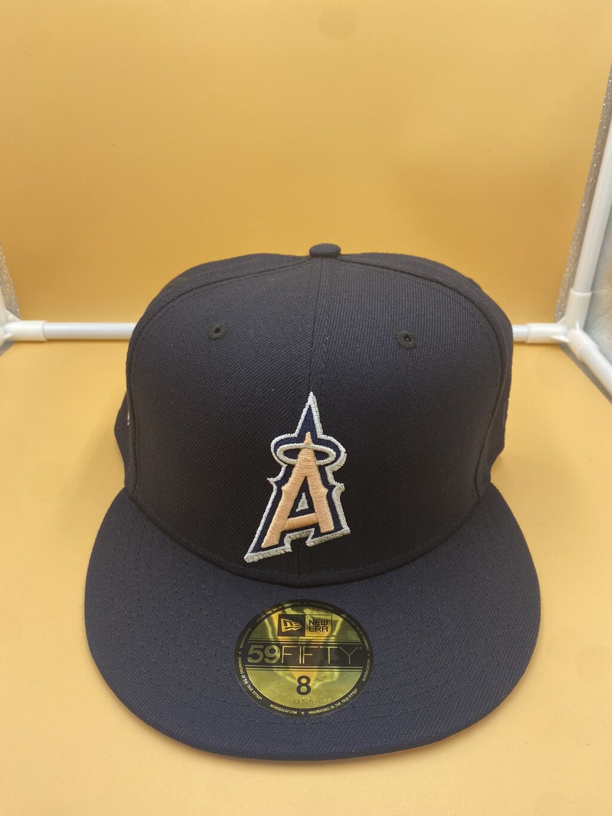 MLB × New Era × Streetwear LOS ANGELES ANGELS NAVY PEACH 59FIFTY NEW ...