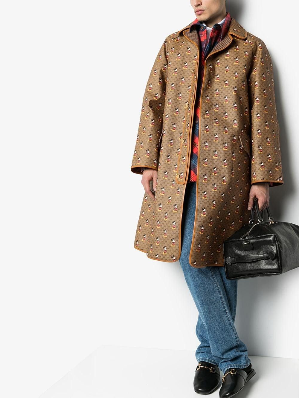 Disney × Gucci Gucci x Disney Mickey Reversible Monogram Trench Coat ...