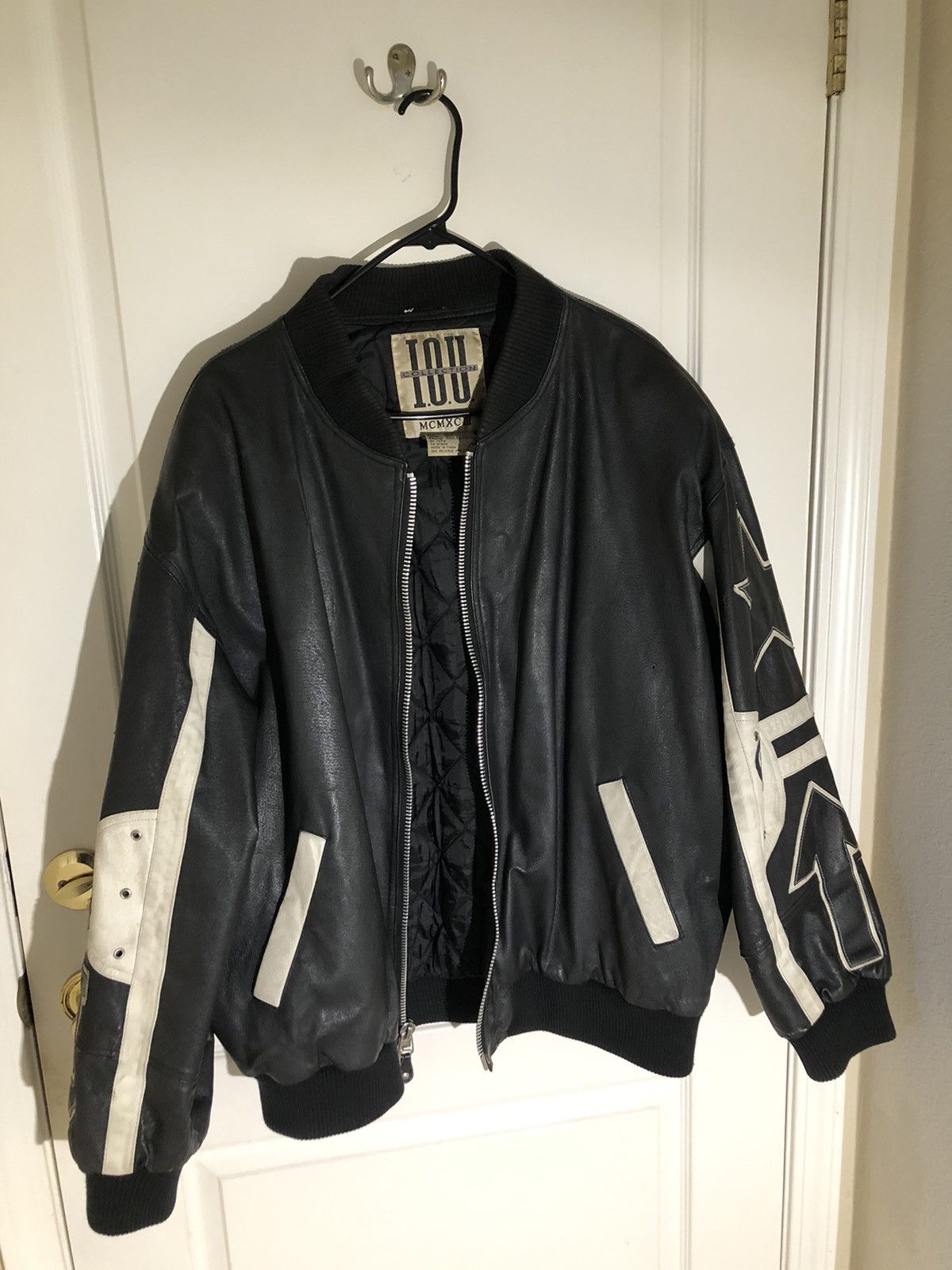 Vintage IOU Leather Jacket | Grailed