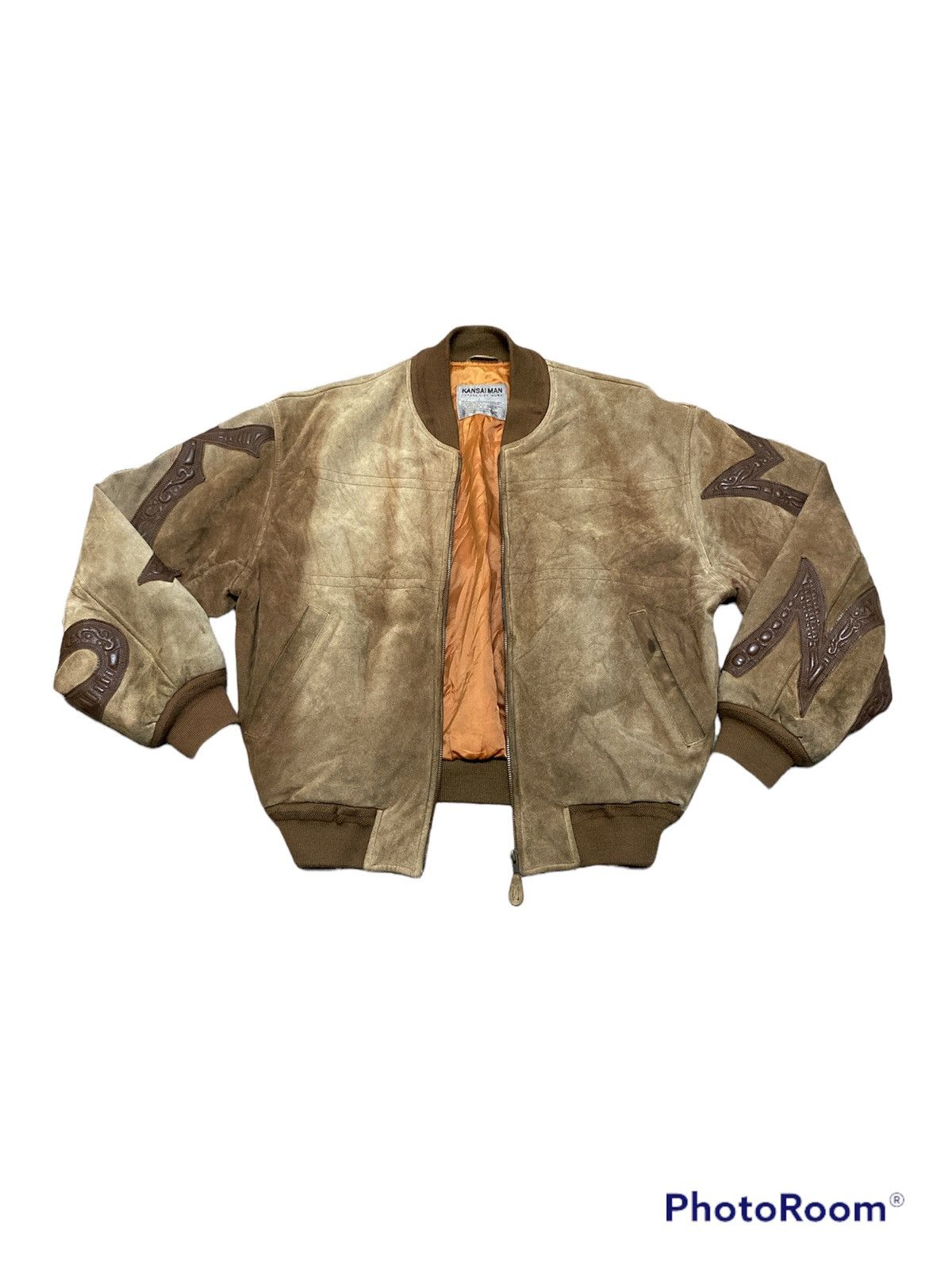 Leather Jacket Vintage 80s Kansai Man Yutaka Nishimura Patch Leather ...