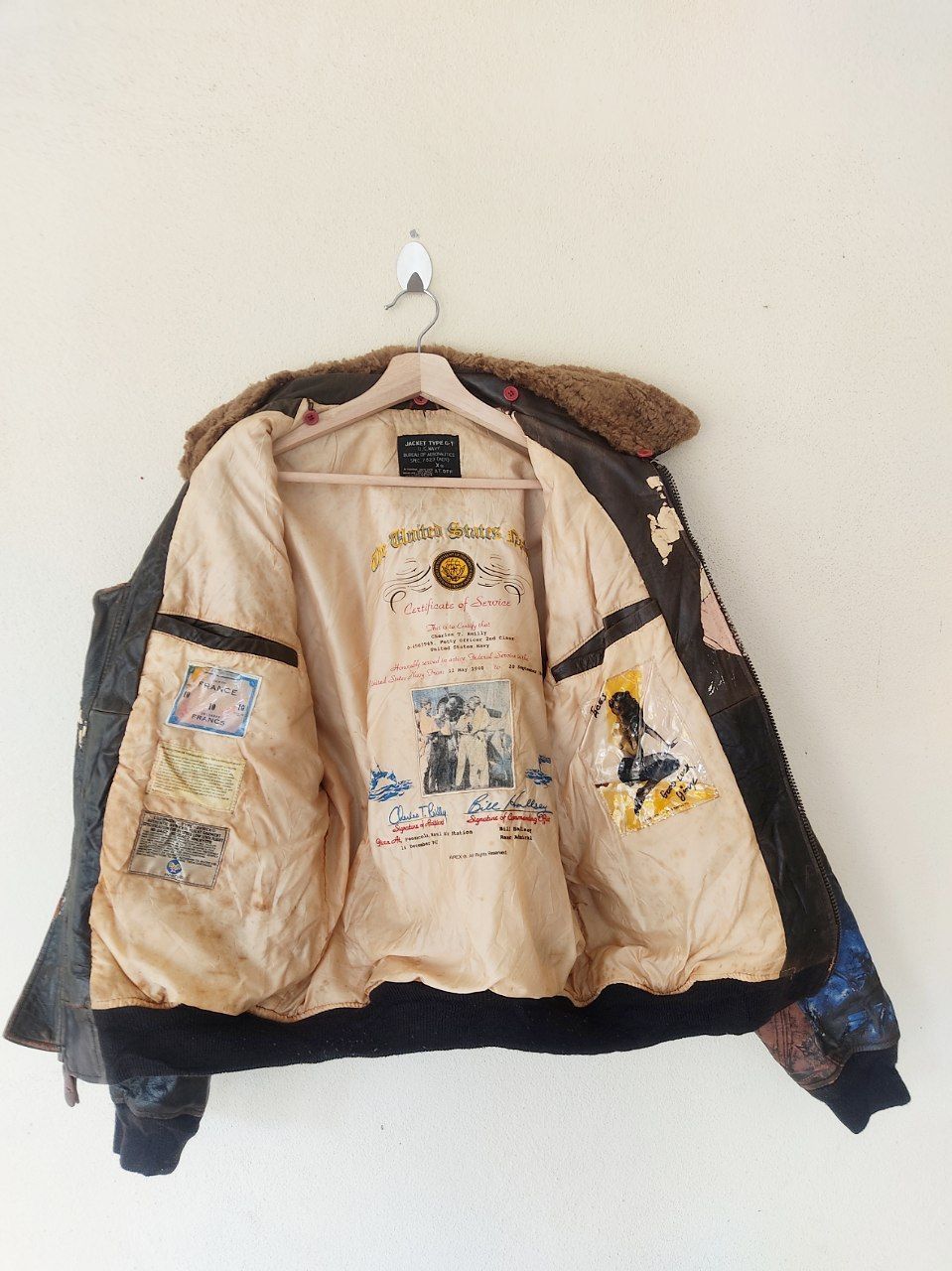 Avirex × Genuine Leather × Vintage Vintage Type G1 Avirex France Issue ...