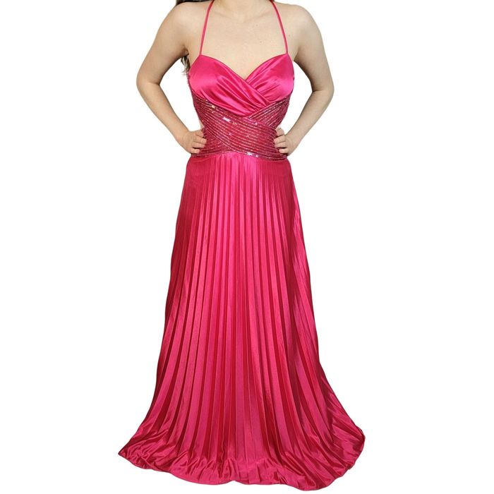 Vintage Masquerade Vintage 90s Sequin Formal Gown Long Prom Dress XS ...