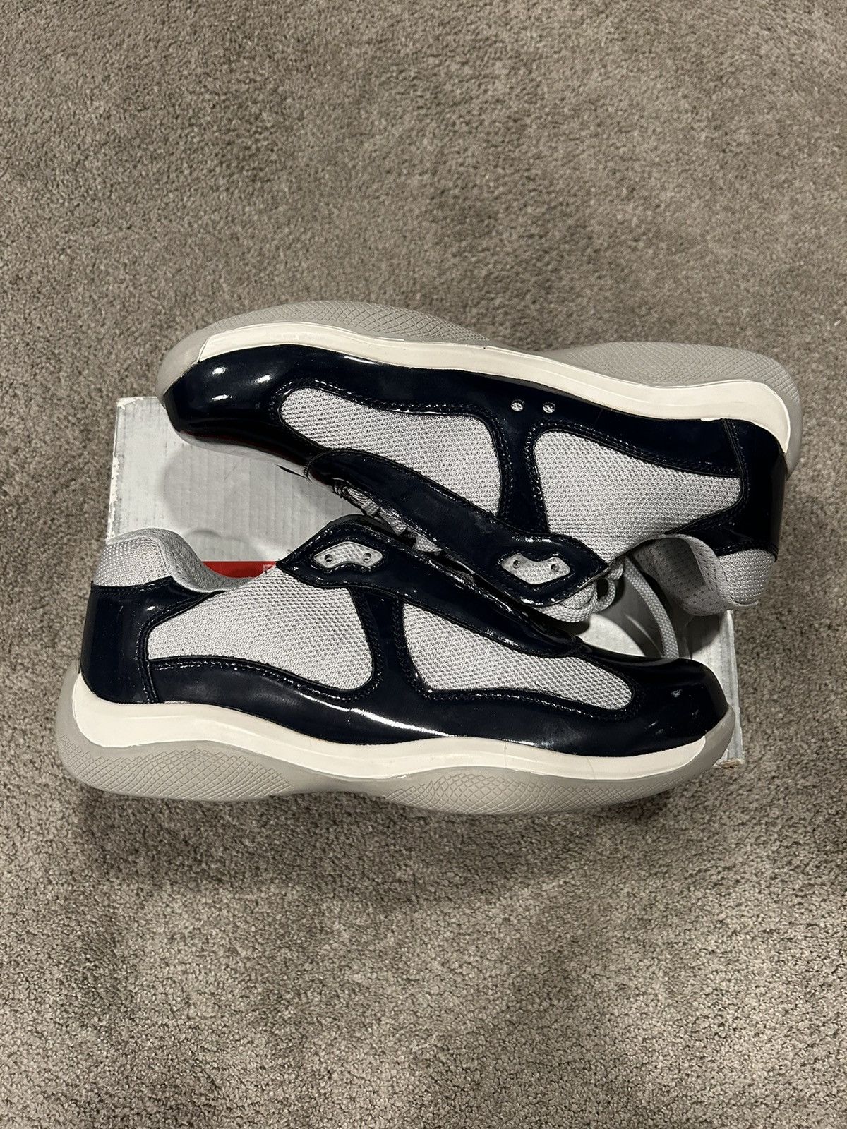 Prada Prada Americas Cup Low-Top Sneaker Navy Blue 10.5 | Grailed