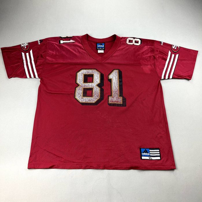 Adidas Vintage San Francisco 49ers Owens Jersey XL Red Adidas NFL | Grailed