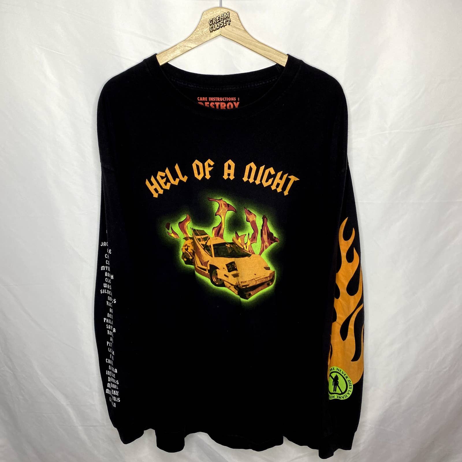 Travis Scott Cactus Jack Rodeo Hell of a Night Never Sober Tour Merch ...