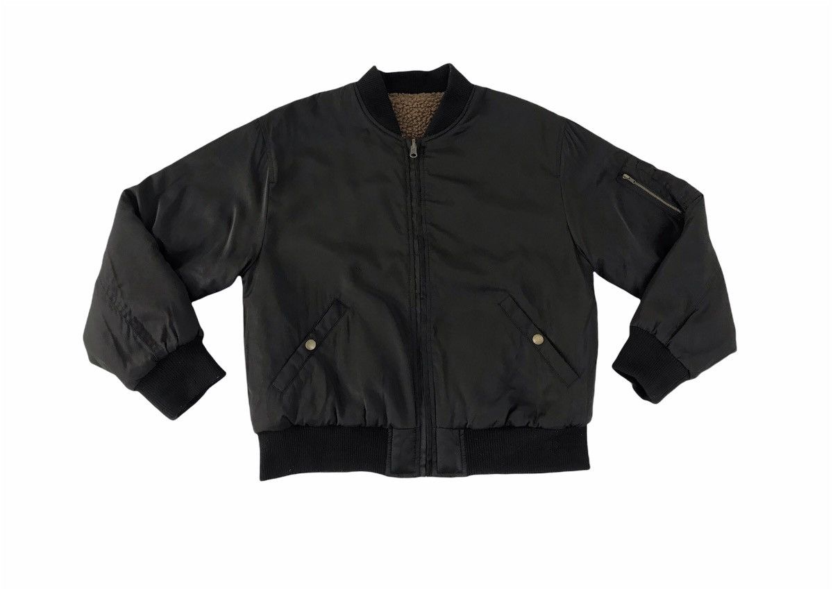 Bomber Jacket × Japanese Brand × Streetwear Ehko Sopo Simple Bomber Jacket Fleece Inner | Grailed