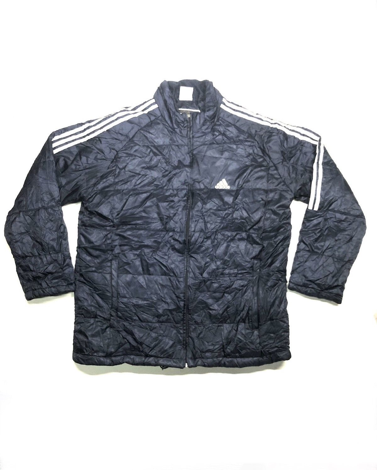 Adidas VINTAGE ADIDAS ZIPPER PUFFER JACKET | Grailed