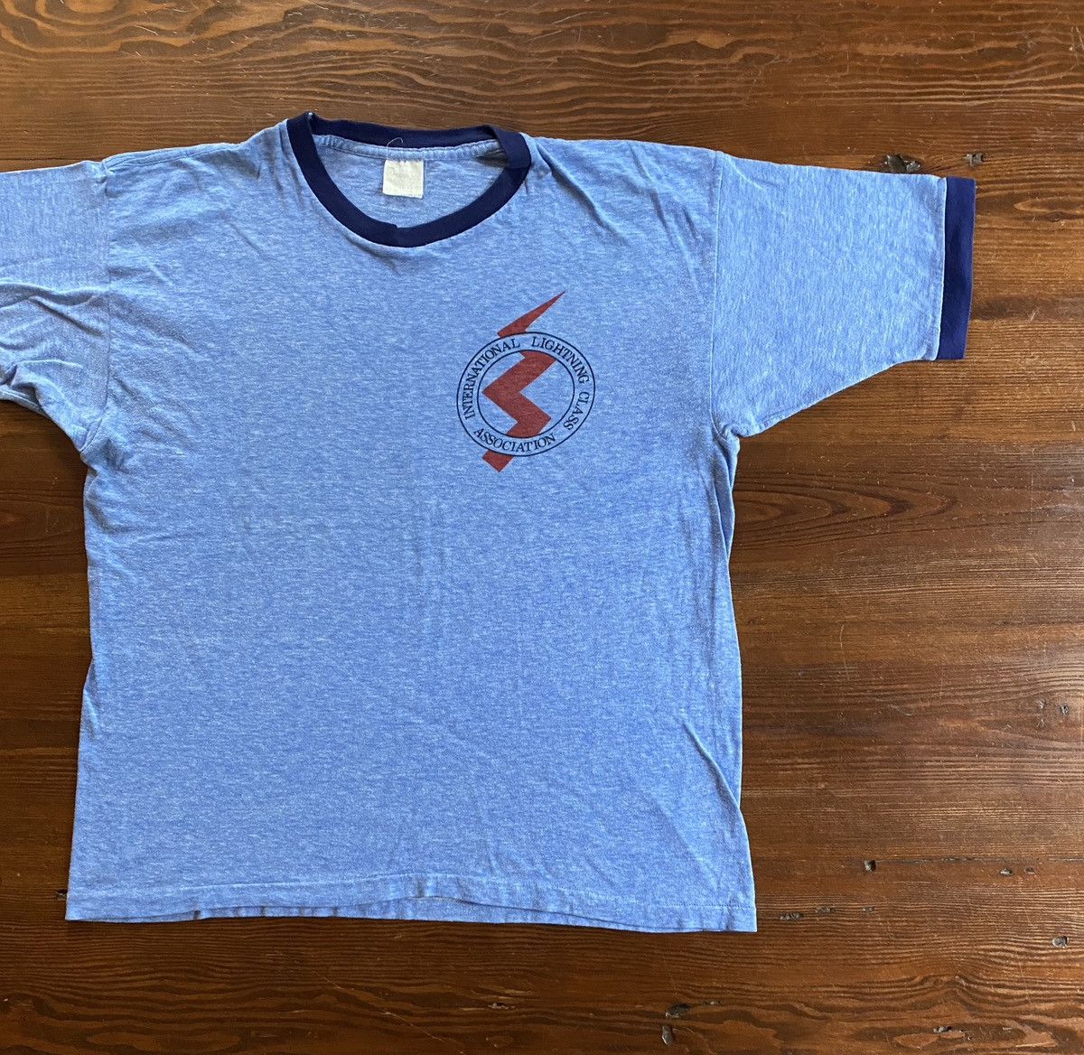 Spruce × Vintage Vintage 70’s Lightning Class Crop Ringer Single Stitch Tee | Grailed