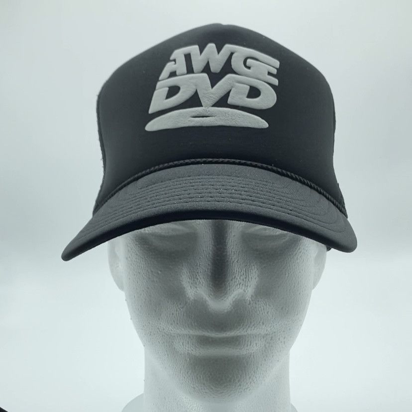 Streetwear asap rocky awge dvd inspired puff print trucker tour merch ...