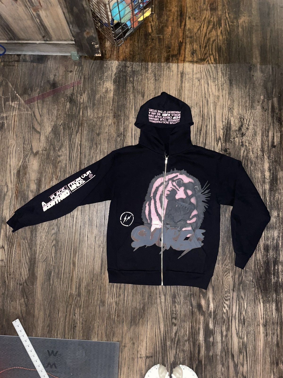 Travis Scott Fragment Design X Travis Scott Puff Print zip up | Grailed