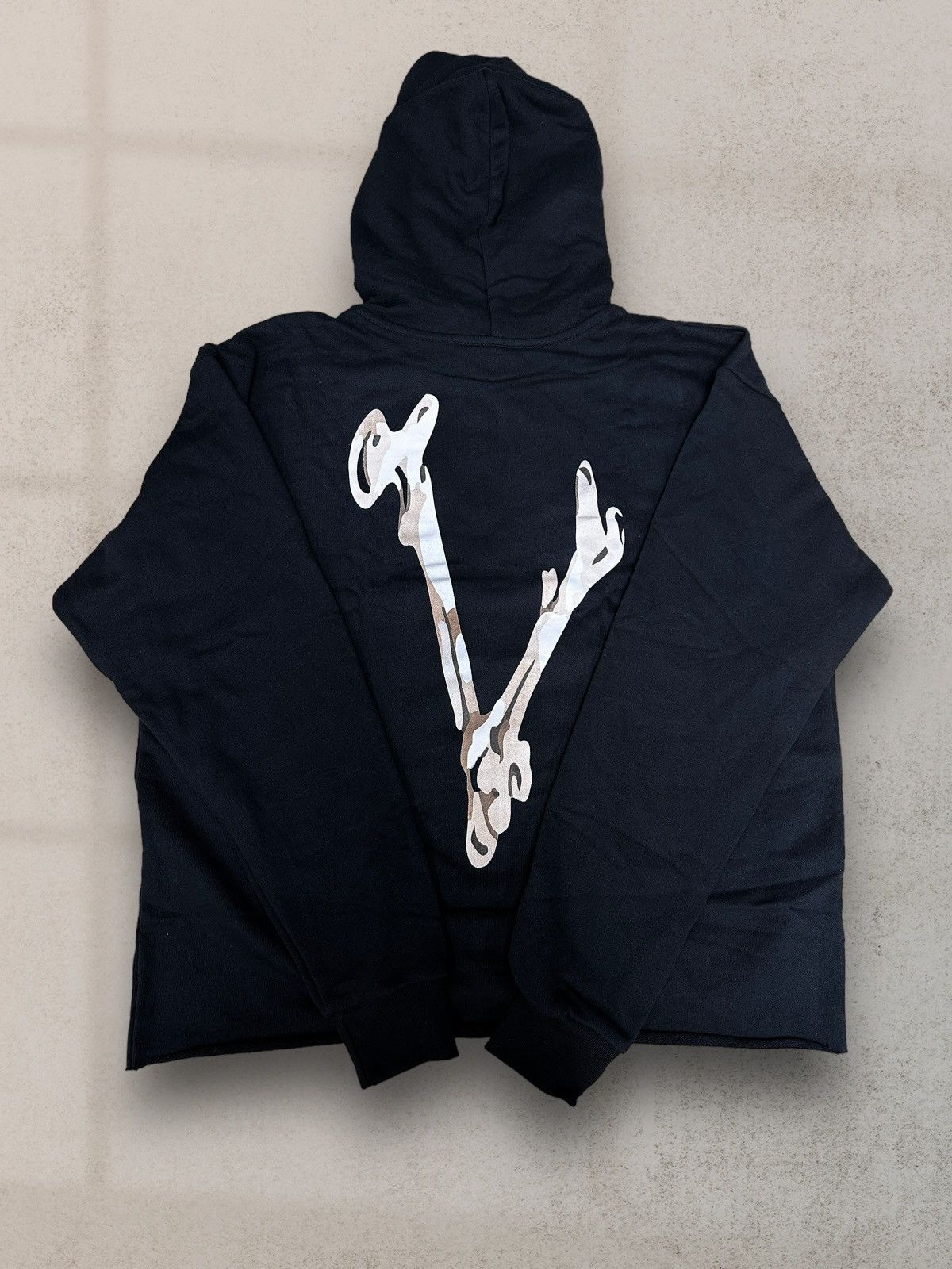 Vlone *NEW* Vlone Lost Bones Hoodie Black with V tag | Grailed