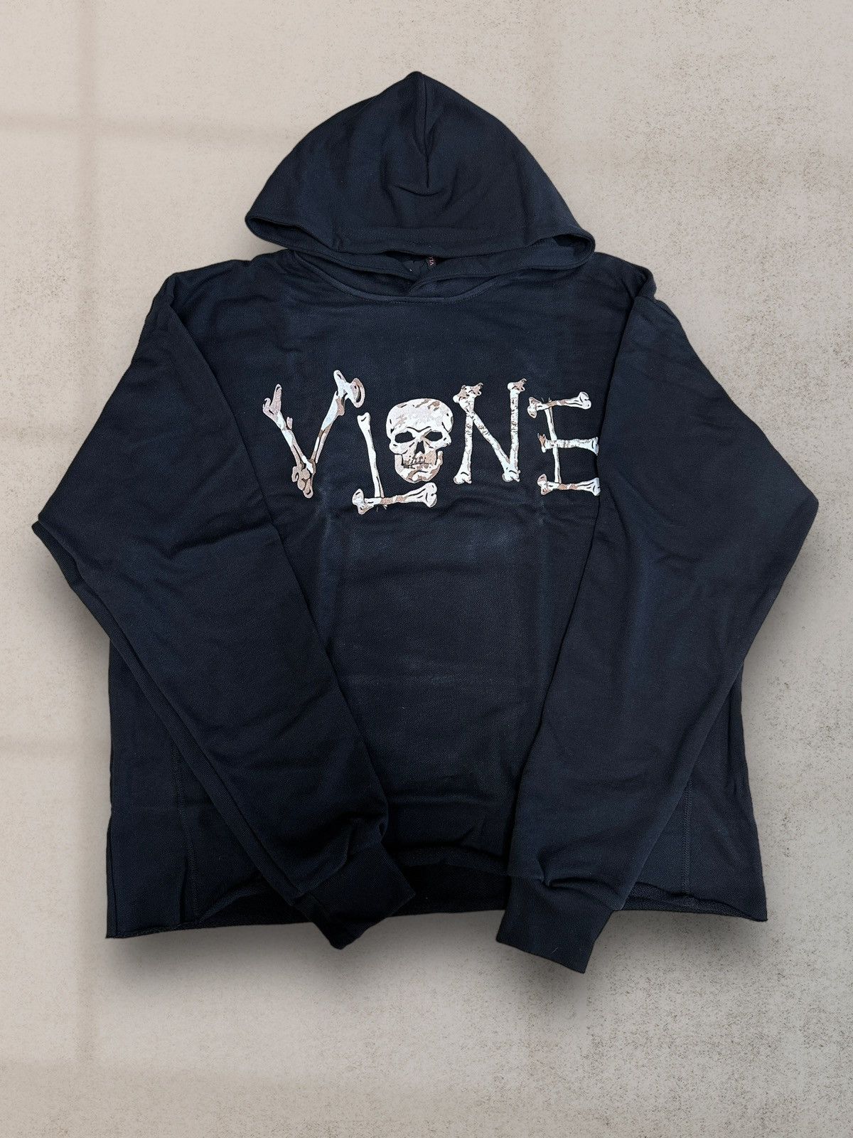 Vlone *NEW* Vlone Lost Bones Hoodie Black with V tag | Grailed
