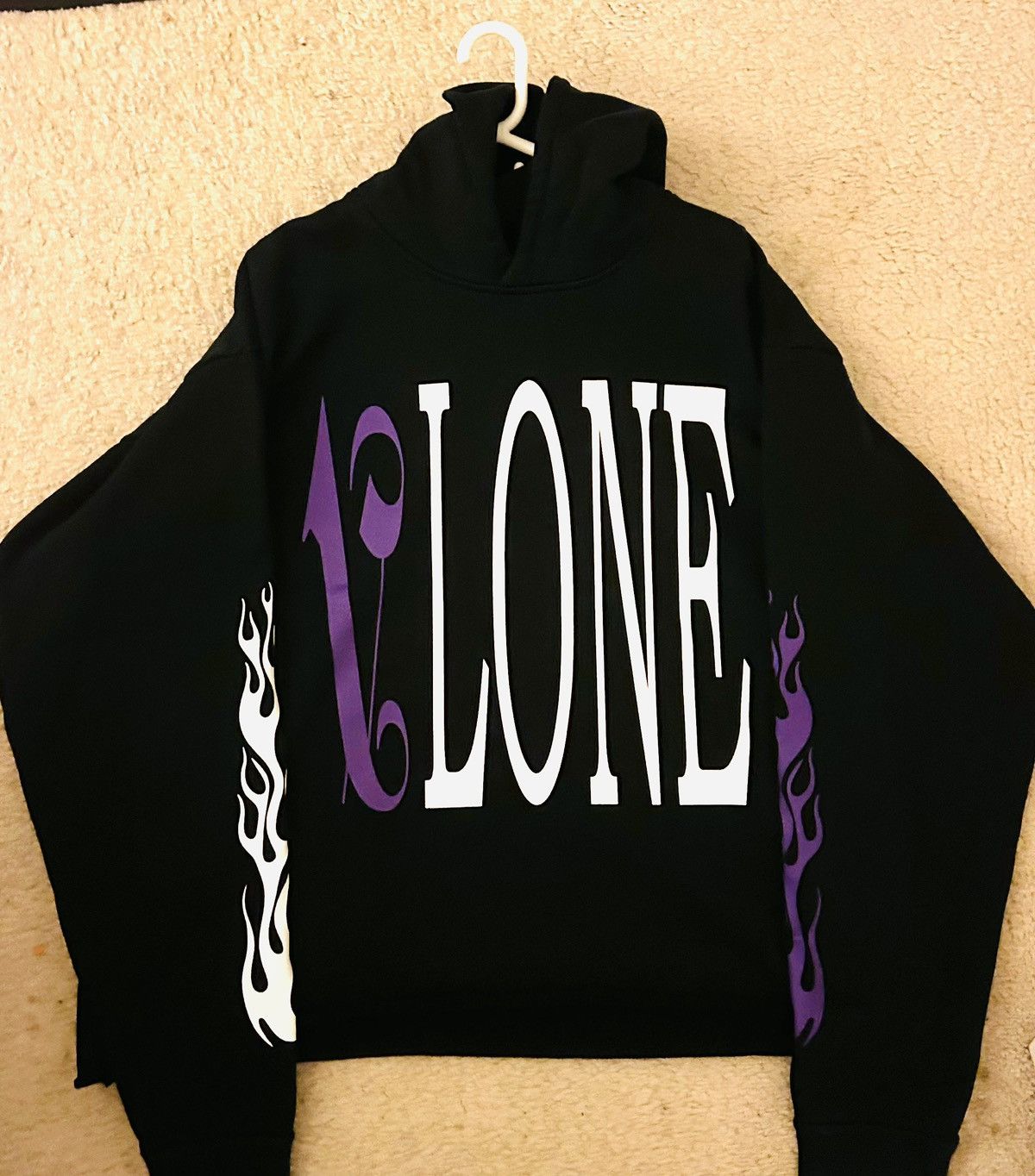 Palm Angels × Vlone Vlone x Palm Angels Hoodie (Purple) | Grailed