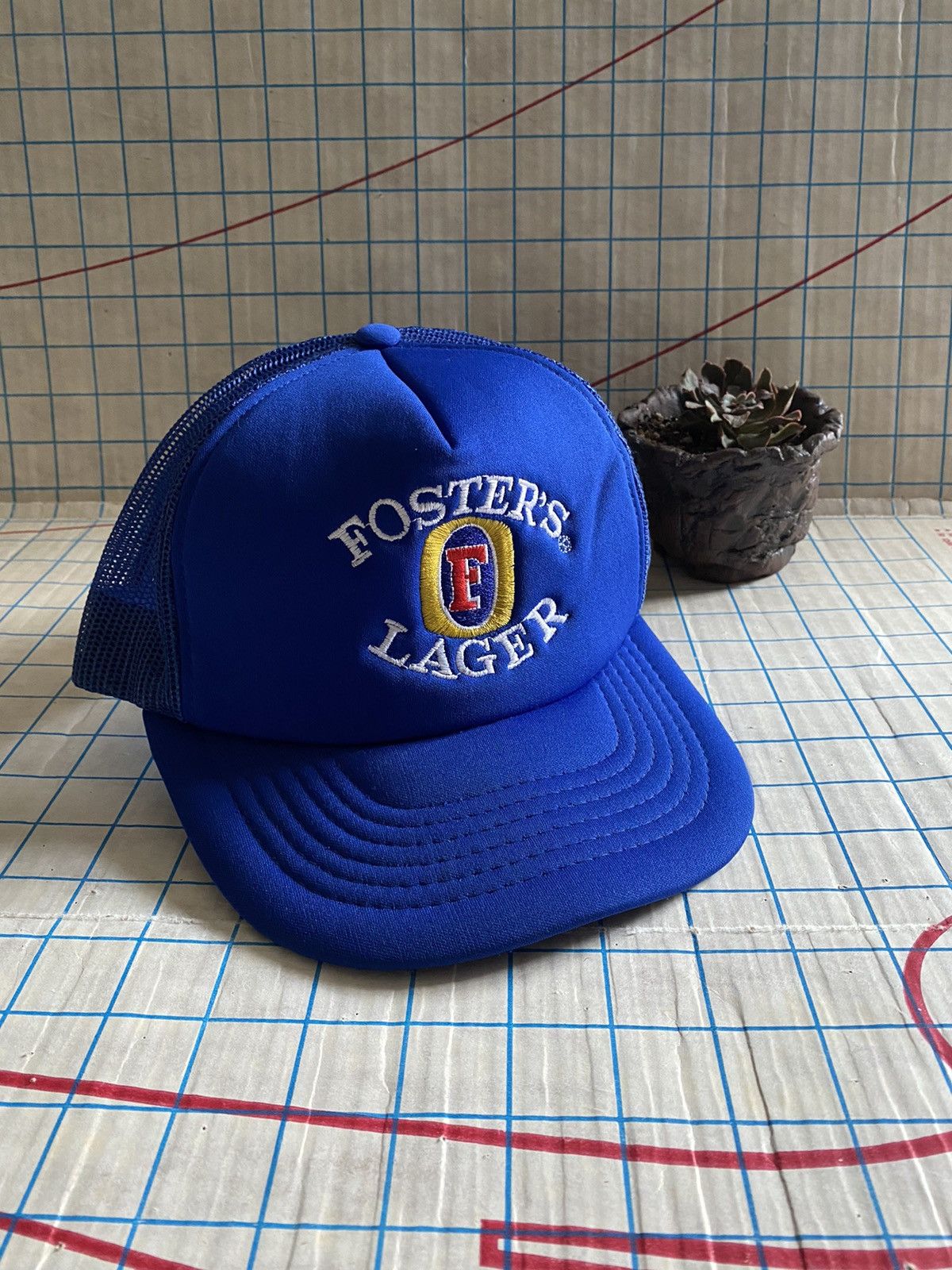 Racing × Streetwear × Vintage Vintage Fosters Lager Trucker Hat 80’s F1 ...