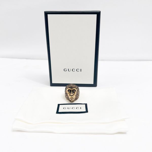 Gucci Gucci Ottone Dorato Monkey Head Ring | Grailed