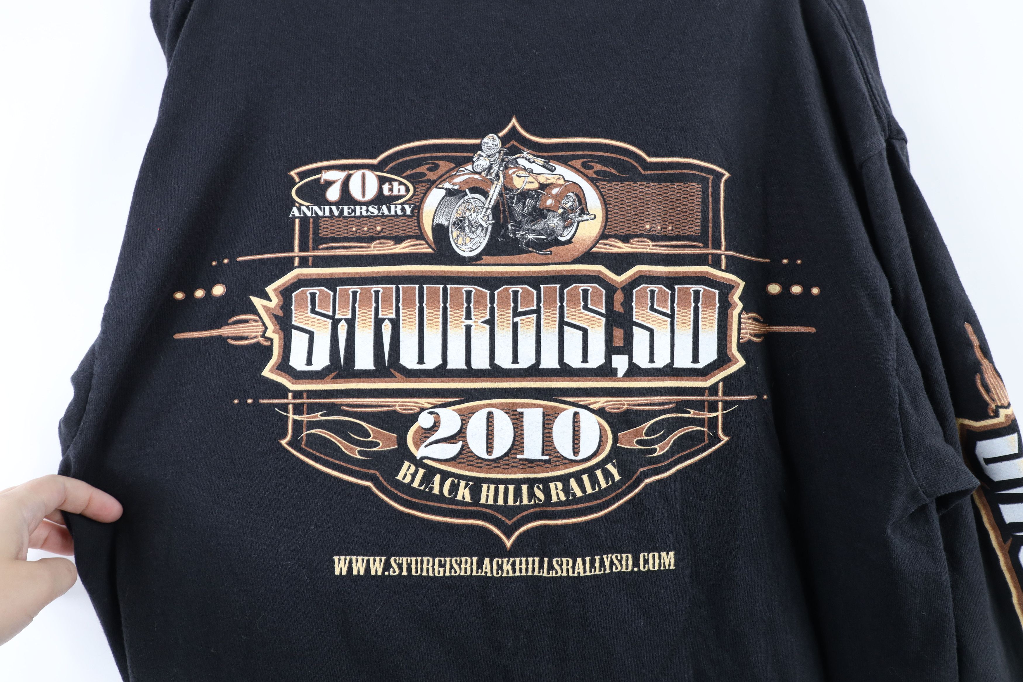 Vintage Streetwear Sturgis Motorcycle Rally Long Sleeve T-Shirt | Grailed