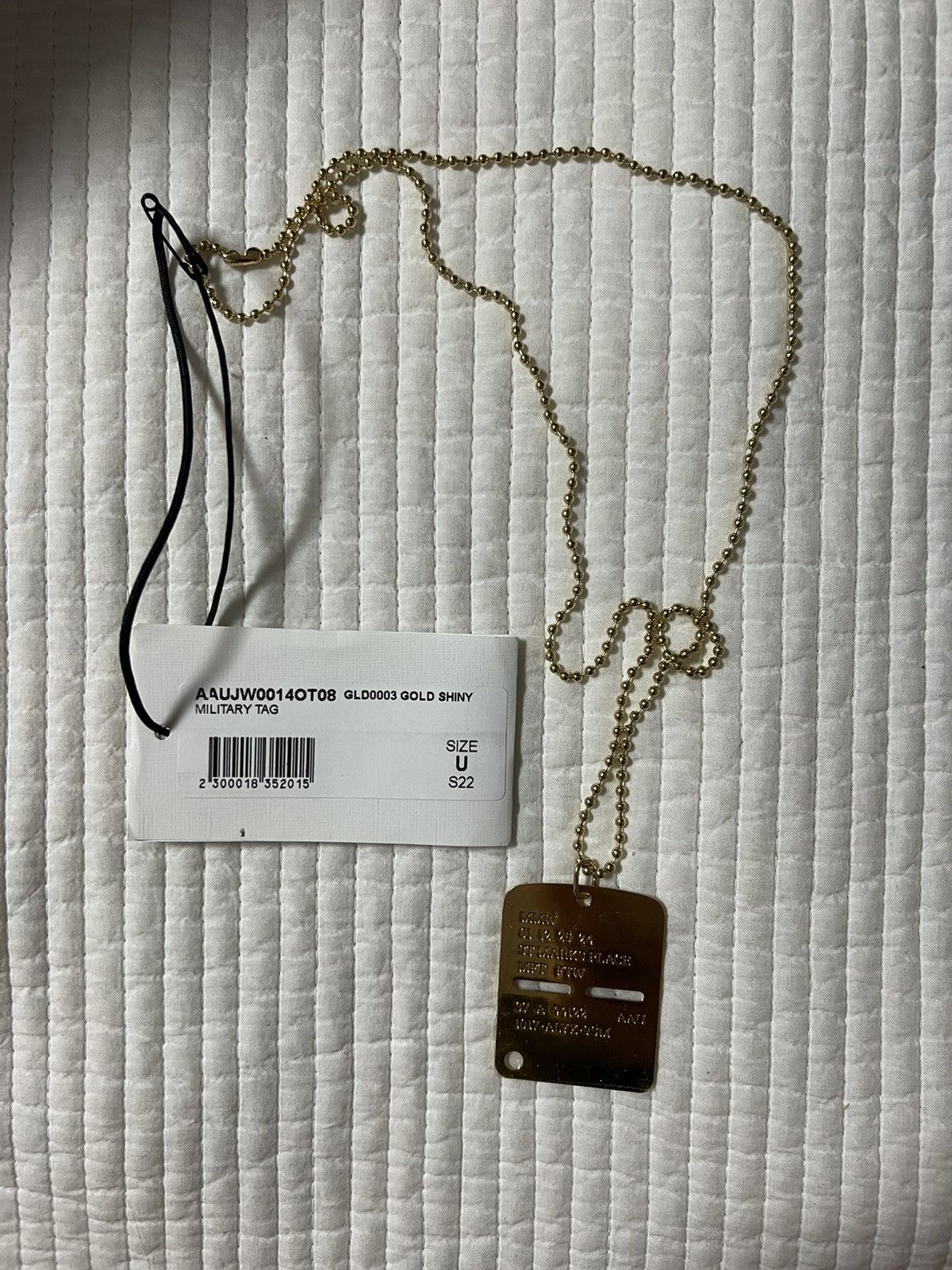 1017 ALYX 9SM × Alyx Alyx Military Tag Necklace | Grailed