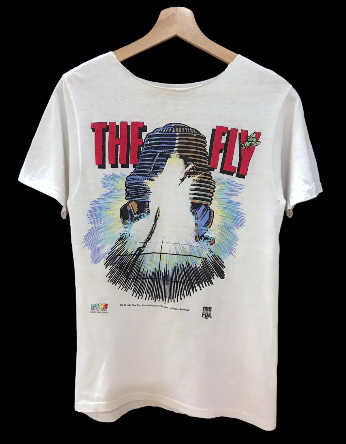 Expert Horror × Vintage rare Vintage 1986 The Fly horror movie tshirt ...