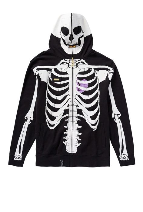 Lifted Research Group LRG dead serious skeleton hoodie black NEW! size ...