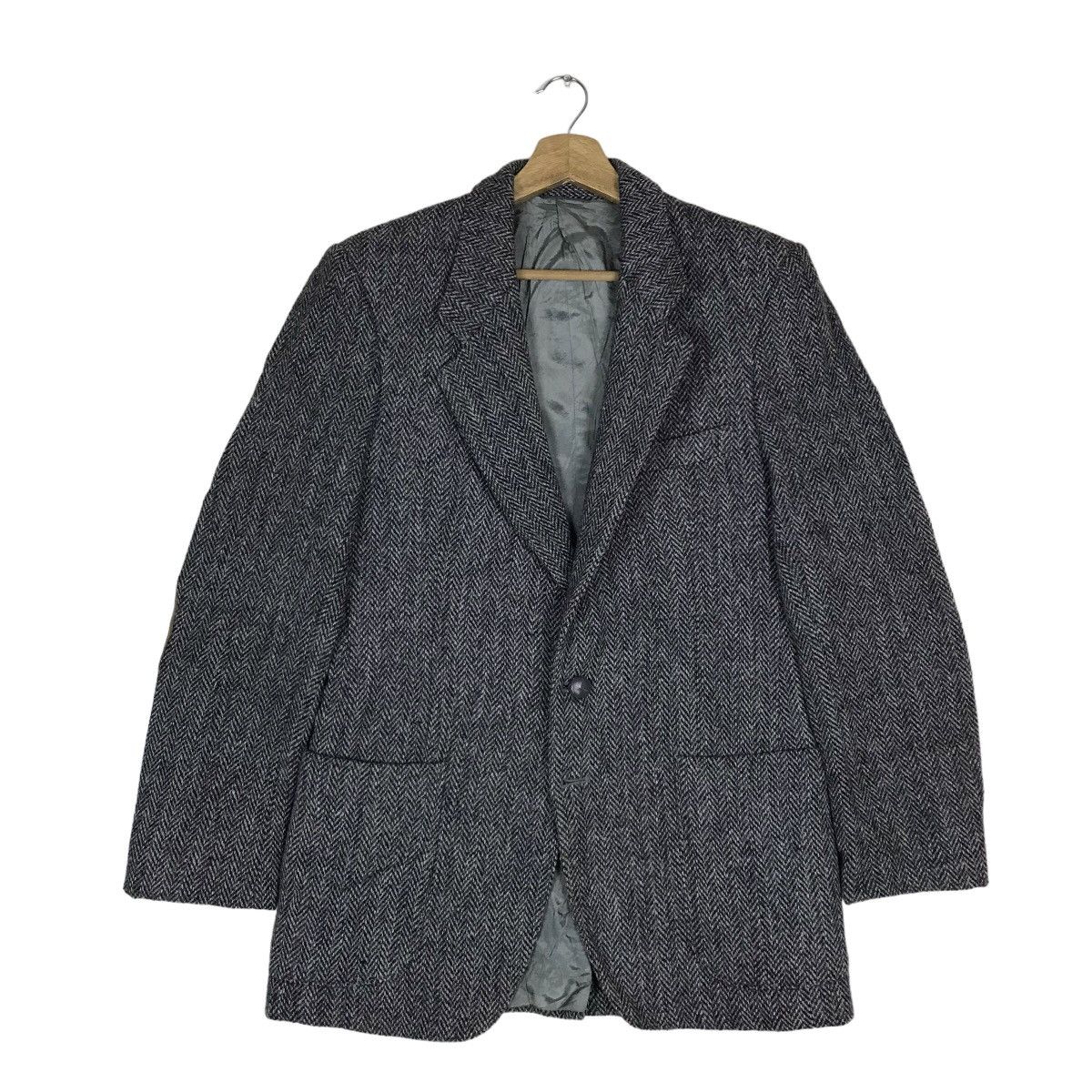 Harris Tweed Vintage Leishman X Harris Tweed Herringbone Coat Jacket ...