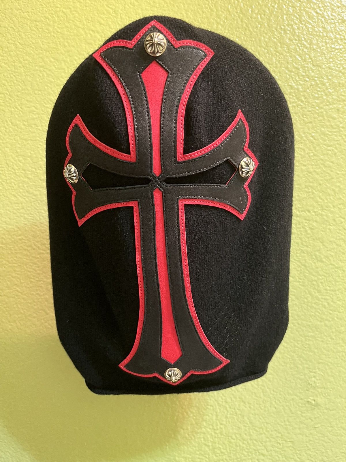 Chrome Hearts Chrome Hearts RED CROSS MASK 1 of 10 | Grailed