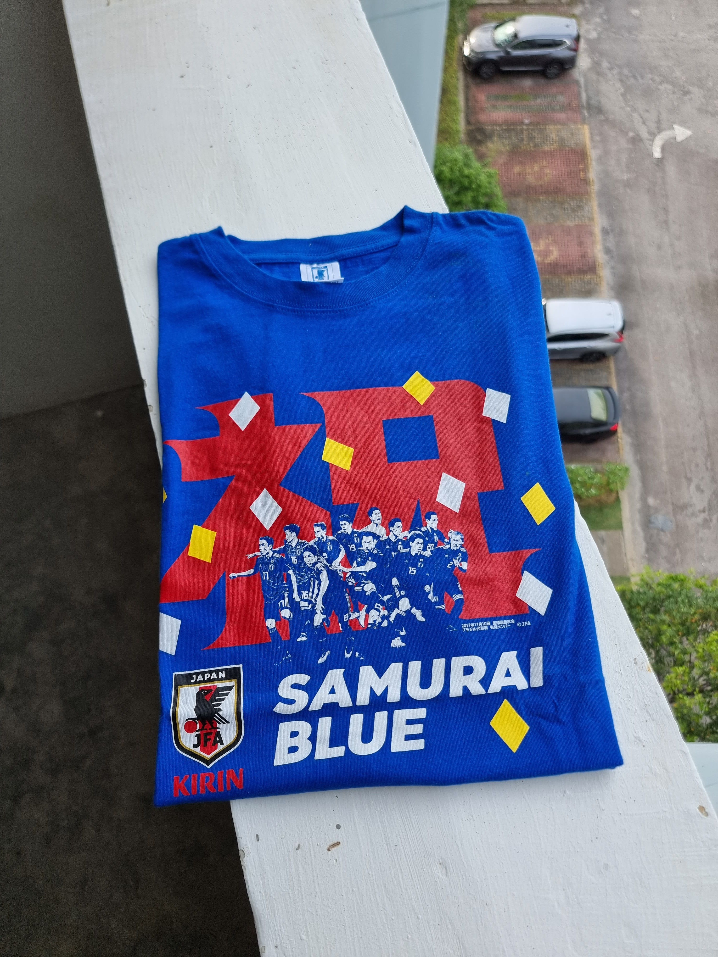 Japanese Brand Japan jfa official good merchandise t shirt samurai blue ...
