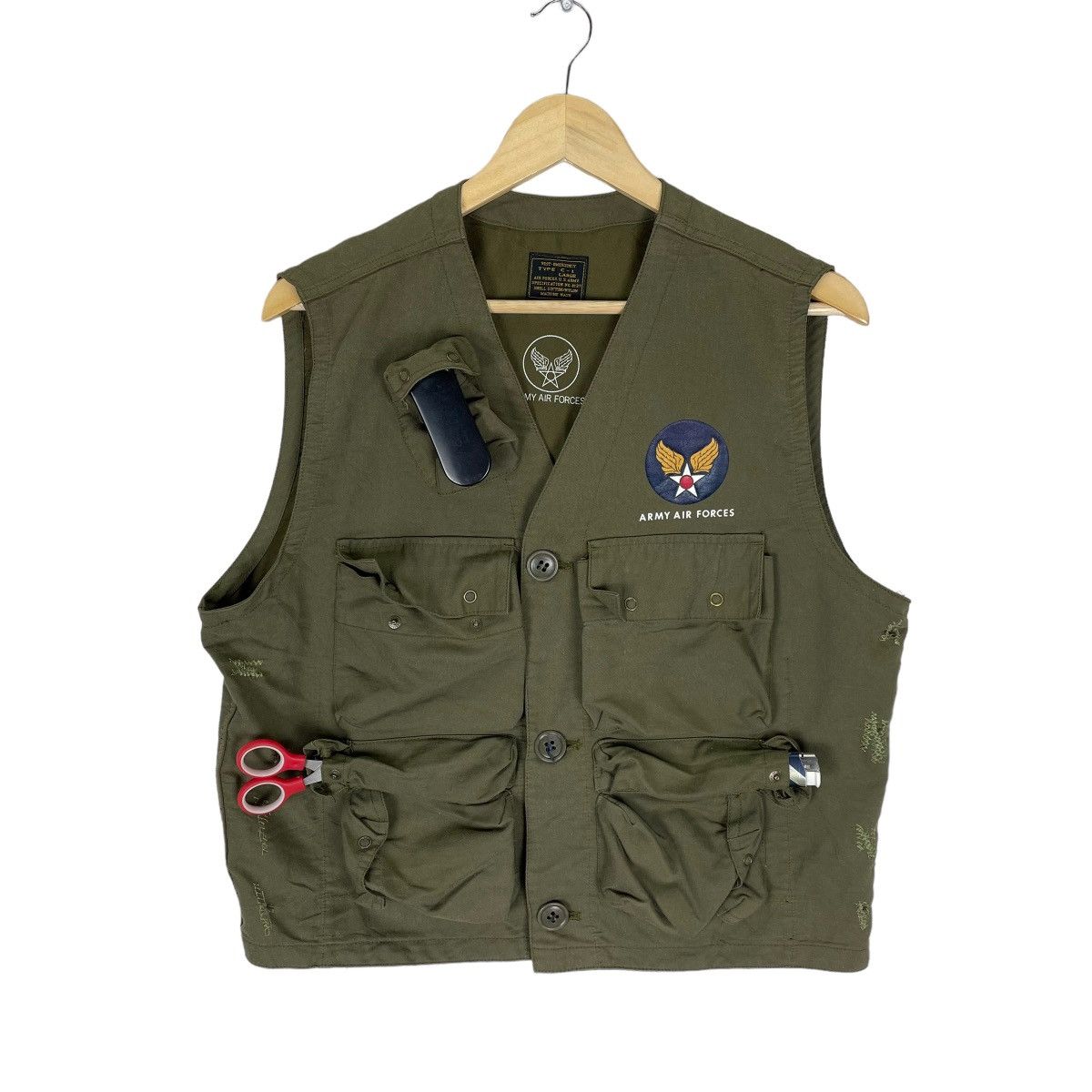 Vintage ️VINTAGE USAF TYPE C-1 SURVIVAL TACTICAL POCKET VEST | Grailed