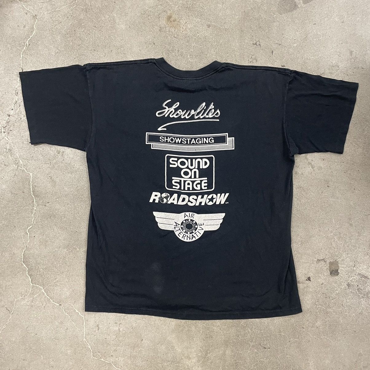 Band Tees × Rock T Shirt × Vintage 90s great white rock local crew band ...