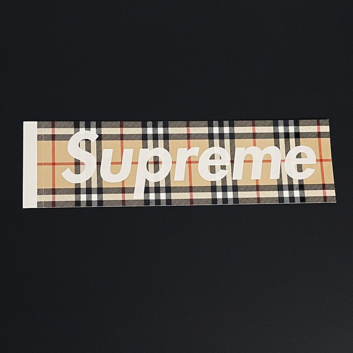 Supreme Supreme x Burberry Box Logo Sticker | Grailed