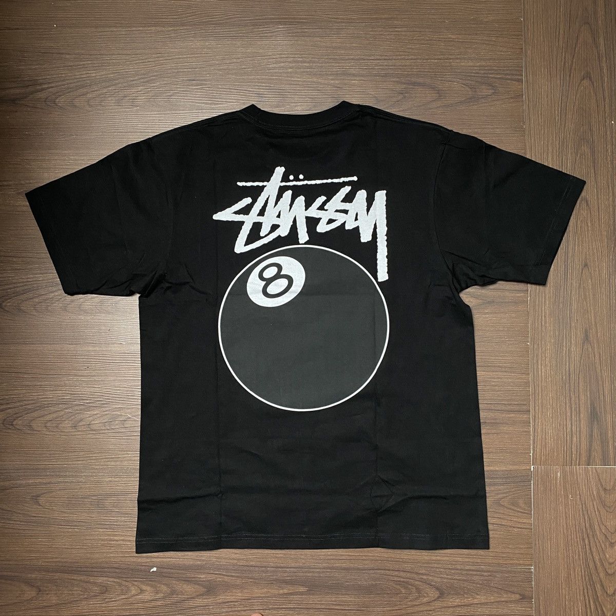 Streetwear × Stussy STUSSY 8 BALL TEE- BLACK | Grailed