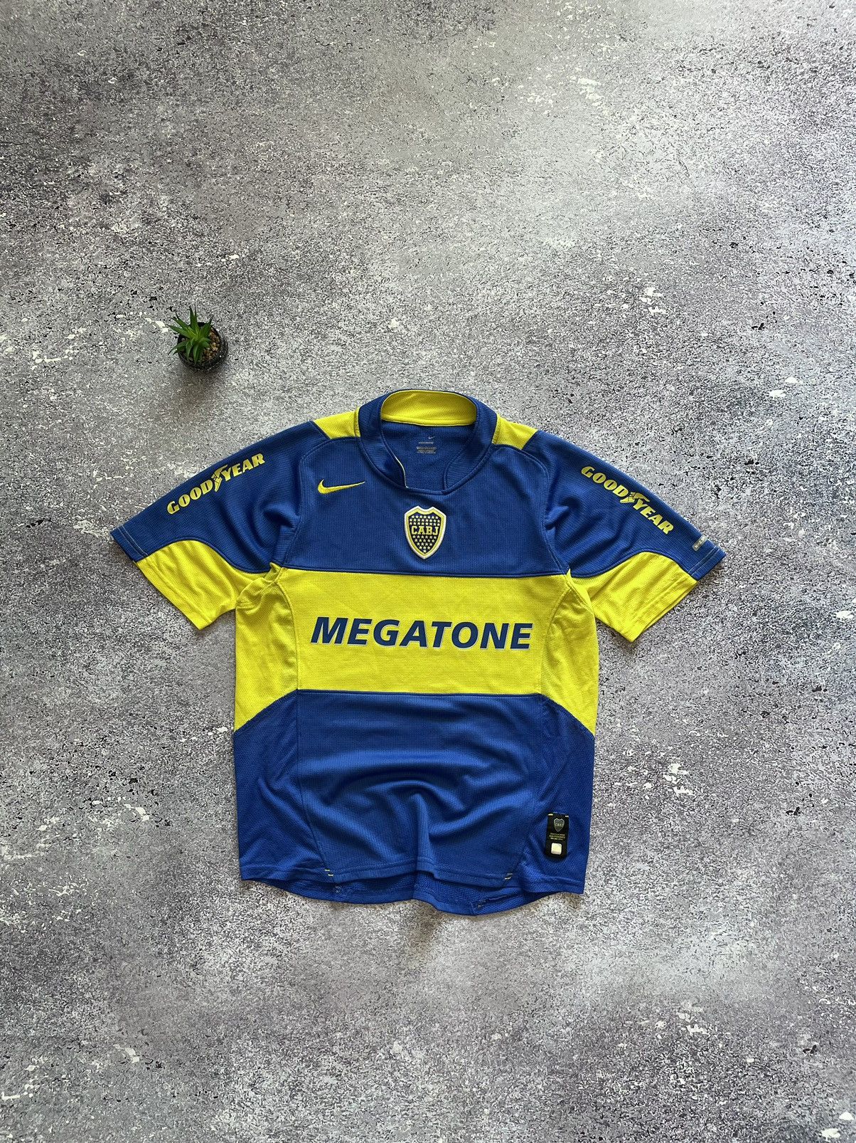 Nike Vintage Nike Boca Juniors Megatone Soccer Jersey CABJ Drill | Grailed