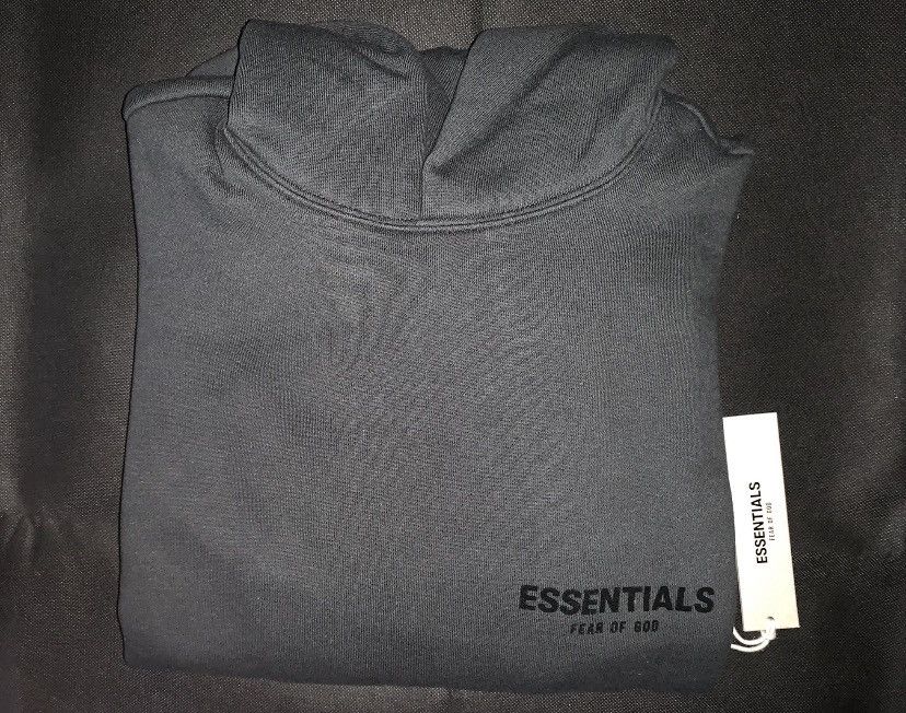 Fear of God Fear of God Essentials Hoodie Stretch Limo Sizes XS | Grailed
